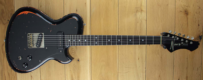 Novo Custom Solus F2 Bull Black over Candy Orange ~ | Reverb