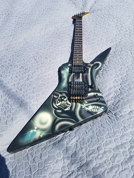 Kramer Condor (with Kline Graphics) 1985 Black | Reverb