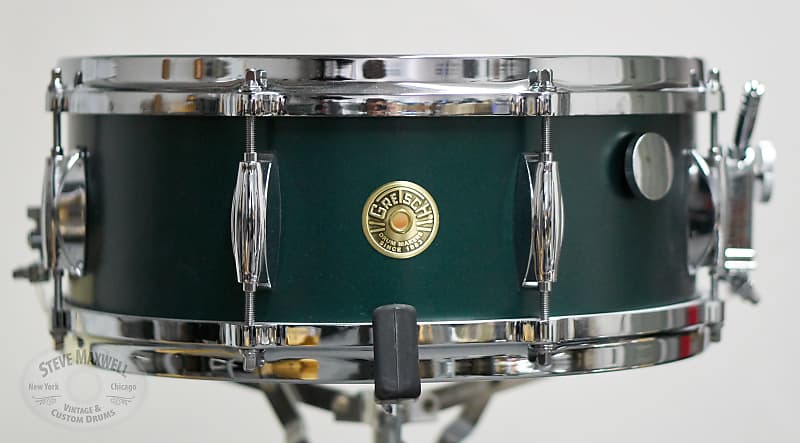 Gretsch 5.5x14" USA Custom Snare Drum - Satin Cadillac Green | Reverb
