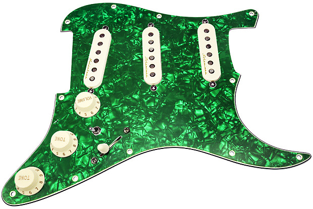 Loaded Strat Pickguard, Fender Vintage Noiseless, 7-way | Reverb