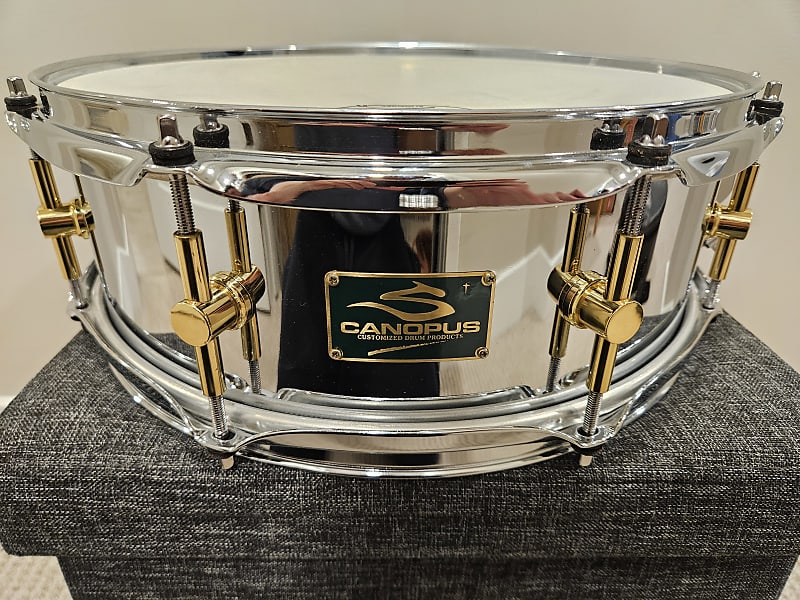 Canopus S-1450 "The Steel" 14x5 Snare Drum | Reverb