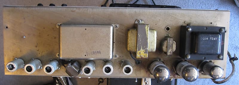 Fender Vibrolux Reverb chassis 1965 blackface amp vintage old | Reverb