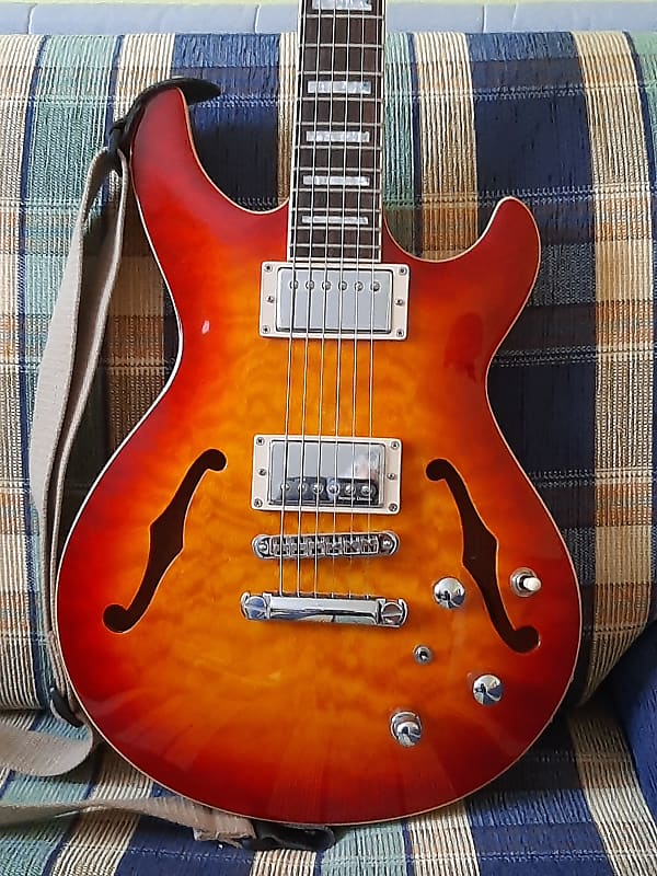 Cort M Custom 2016 - Red/ Yellow sb, quilted maple top | Reverb