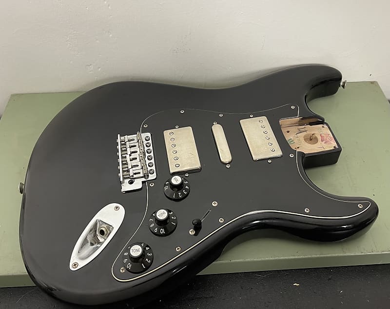 Fender Blacktop HH Stratocaster loaded body | Reverb