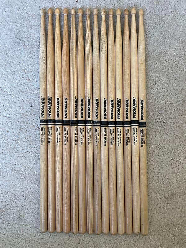 7 pairs of Promark 7A Drum Sticks owned by Alphonse Mouzon | Reverb