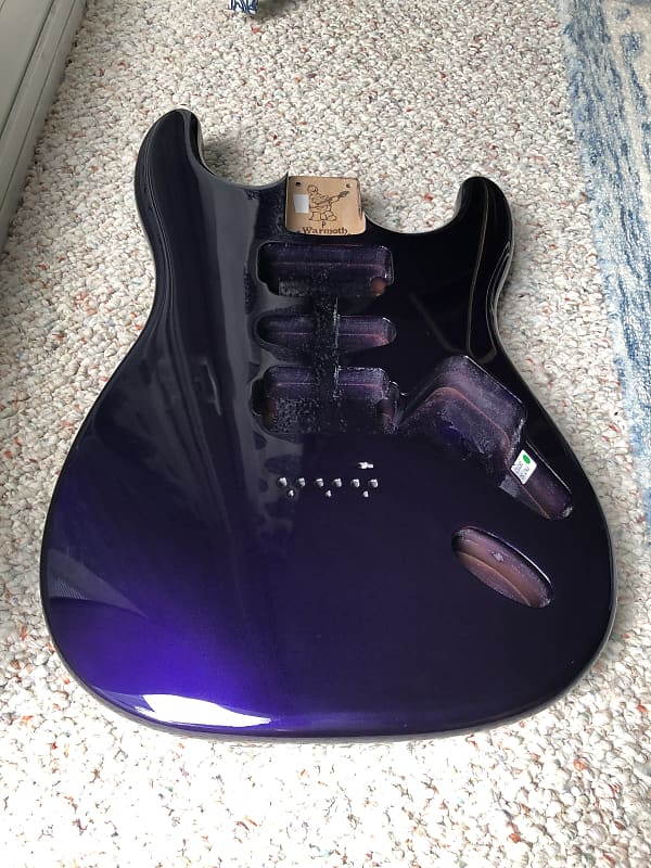 Warmoth Stratocaster Body Hardtail HSH 2021 Candy Purple | Reverb
