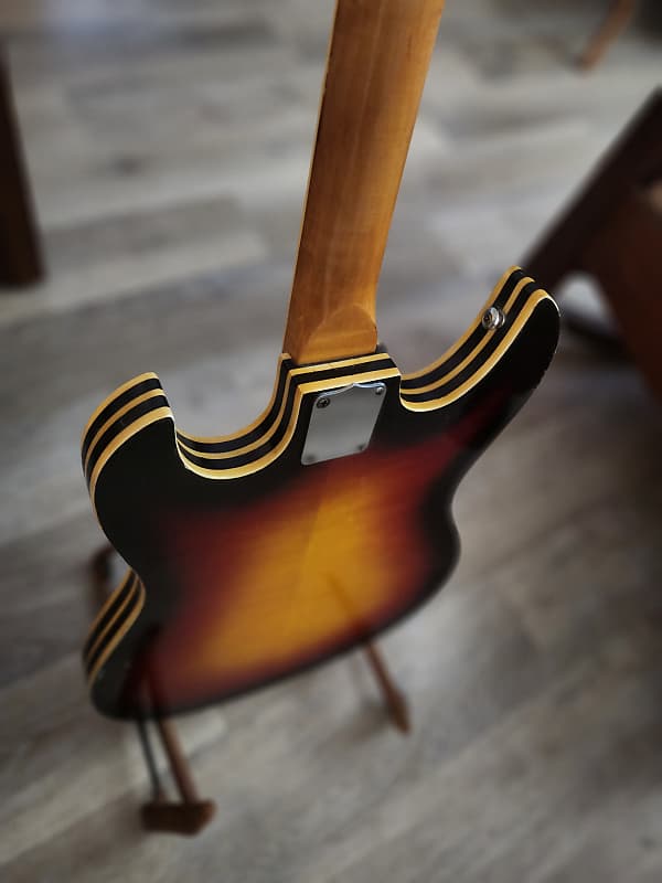 Kent 6 string, solid body 60s or 70s - Sunburst | Reverb