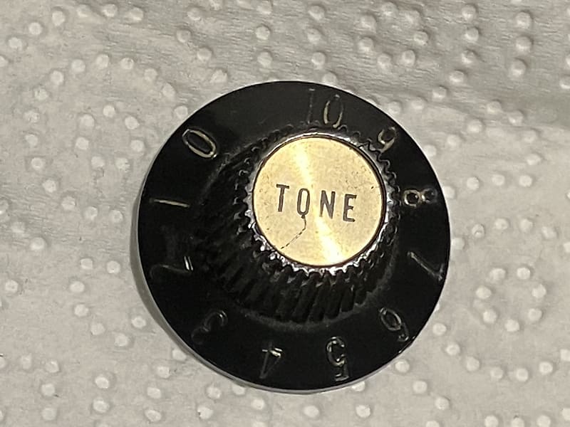 Gibson Witch Hat Tone Knob Gold 60s 70s | Reverb