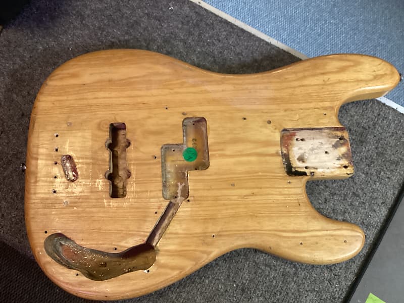 Fender PJ Ash Precision Bass Body w/ mods | Reverb