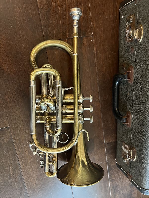 Bach Stradivarius 184L Cornet with case and mouthpiece, Made | Reverb
