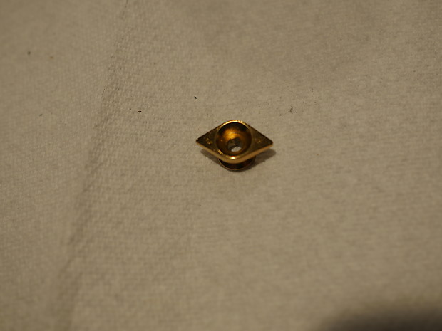 1980s Gibson Diamond Posi-Lock Strap Button Gold | Reverb