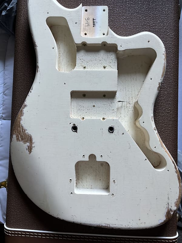 MJT Jazzmaster Alder Body - Olympic White 3 lbs 14 oz | Reverb
