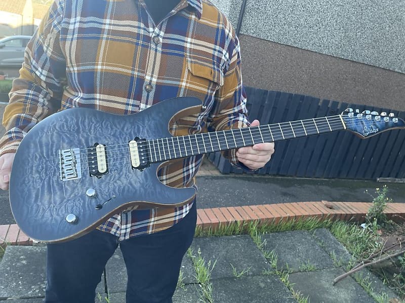 Suhr Modern Custom Hardtail Quilt Maple Matching Headstock | Reverb