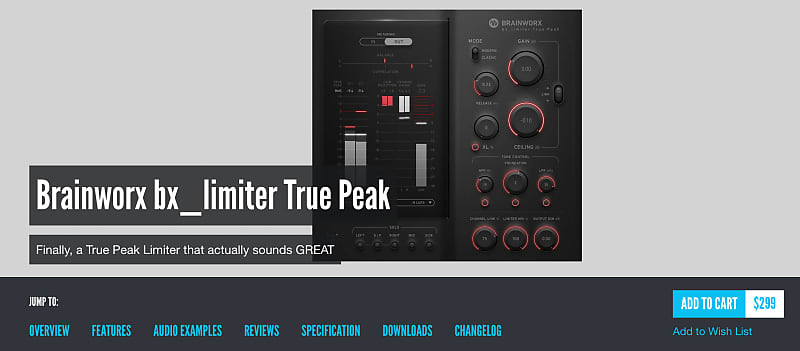 Brainworx bx_limiter True Peak | Reverb