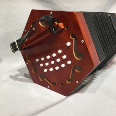 30 Button Anglo Concertina with leather bellows | Reverb