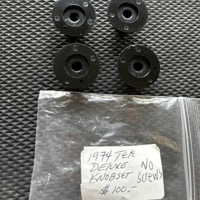 1974 Fender Telecaster Deluxe Black Knobs Set | Reverb