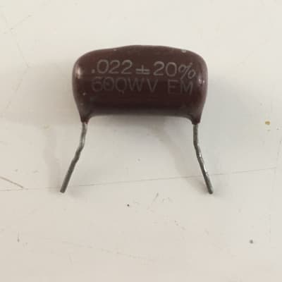 Vintage EM ElMenco 600V .022uf Chocolate Drop Capacitor 1970s | Reverb