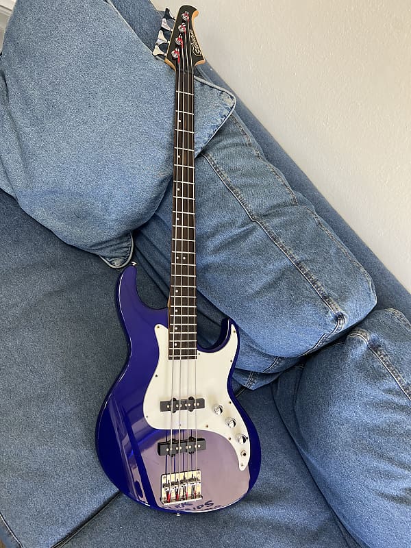 Silvertone Bass Guitar - Purple / Dark Blue | Reverb