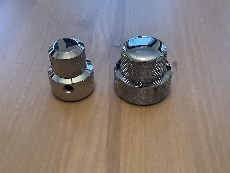 John East Stacked Concentric Knobs - Chrome | Reverb