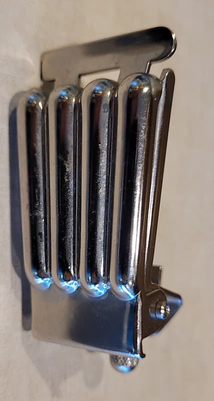 Gibson Clamshell 5-String Banjo Tailpiece 1970's - Nickel | Reverb