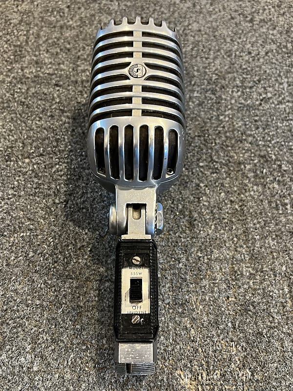 Shure 55SW Switch Unidyne Microphone Vintage 1960 Aluminum | Reverb