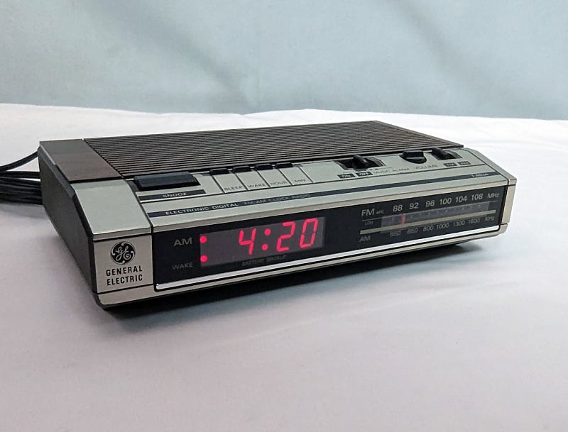 Vintage General Electric Am/fm Alarm Clock Radio Model | Reverb