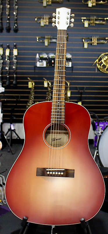 Greco Acoustic Electric Guitar GAJ-30P CSB Cherry Sunburst | Reverb