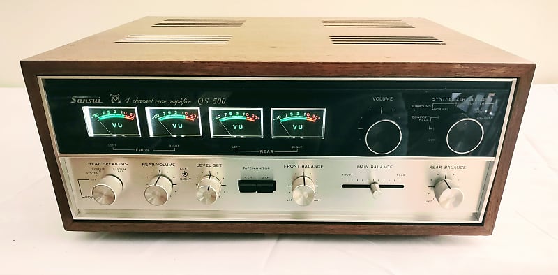 Sansui QS-500 4 Channel Rear Amplifier, New LED's, Cleaned & | Reverb