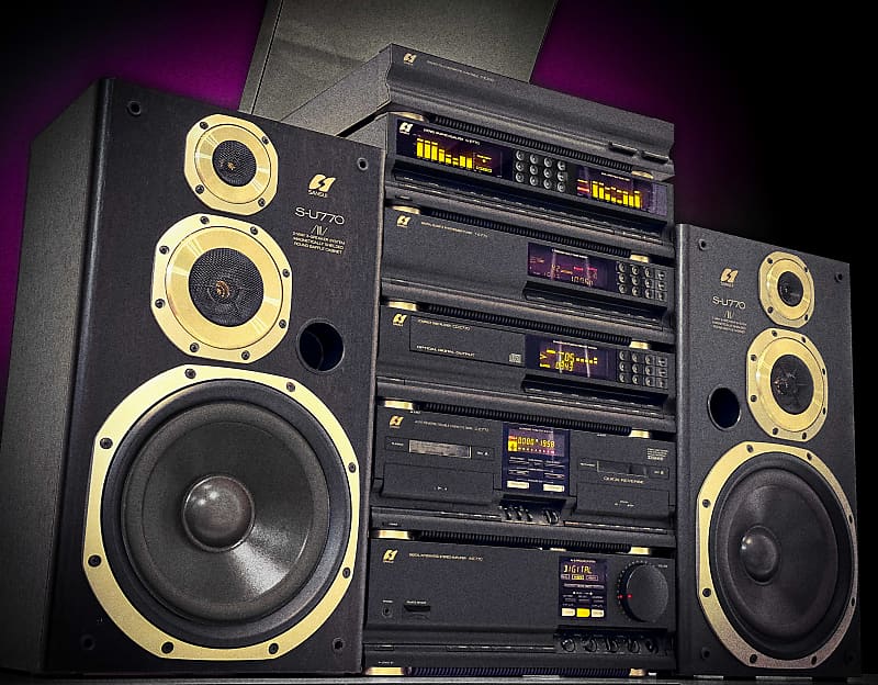 Sansui A-E770 (1988) Flagship Vintage Stereo Component System | Reverb