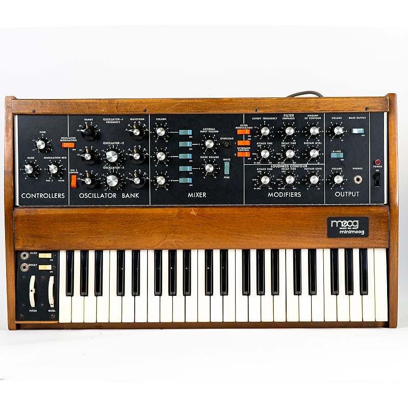 Vintage 1976 Moog Minimoog Model D Analog 44-Key Synthesizer | Reverb