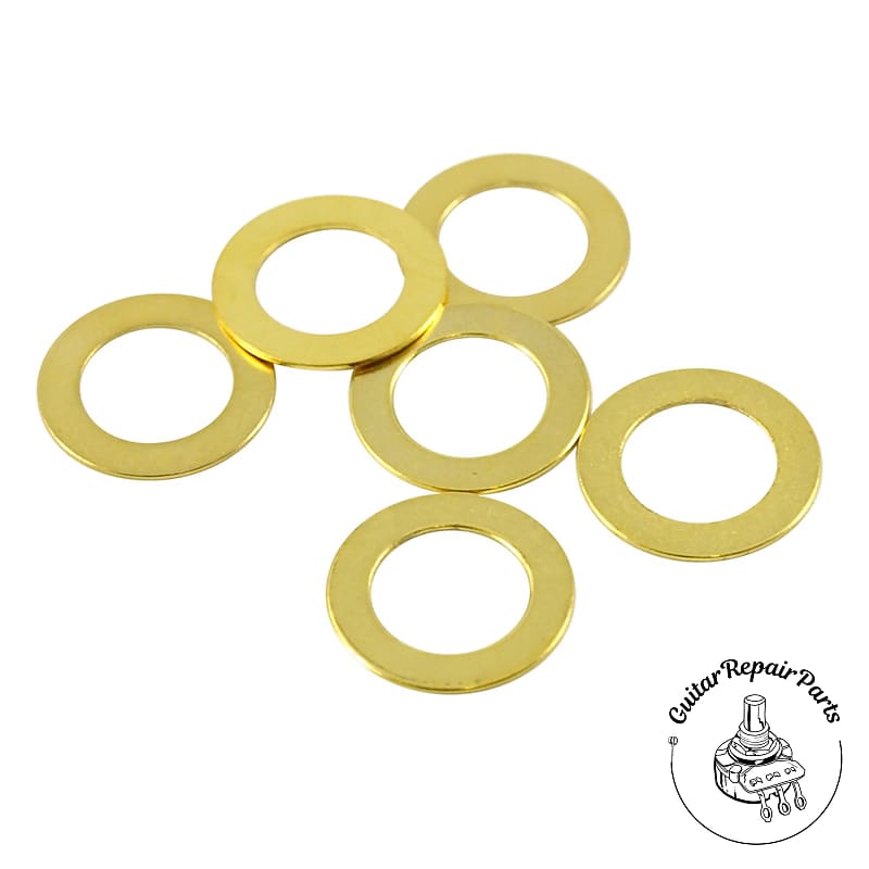 Dress Washers For USA Pots / Jacks Fits 3/8" (6 pcs) - Gold | Reverb