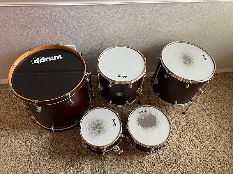 dDrum Reflex Series Powerhouse 5-Piece Drum Kit - Satin Wine | Reverb