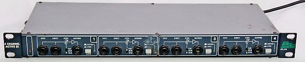 BSS AR-416 4 channel Active DI Box in 1U rack. | Reverb