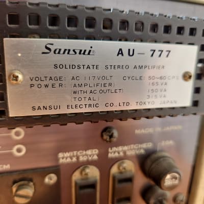 Sansui Solid State Amplifier AU-777 | Reverb