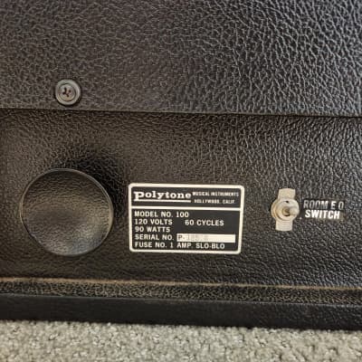Polytone Model 100 1970s Rare Vintage 1x15 100W Bass | Reverb