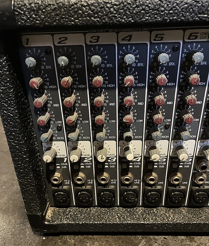 Peavey XR 684 400W 9 Channel Powered Mixer w/ Onboard Effects | Reverb