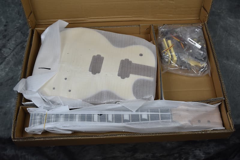 Unbranded Les Paul LP Type Guitar Kit - Unfinished Mahogany w | Reverb