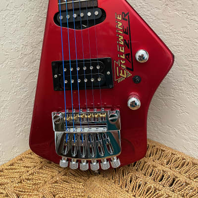 Erlewine Johnny Winter LAZER GUITAR RARE CANDY APPLE RED | Reverb