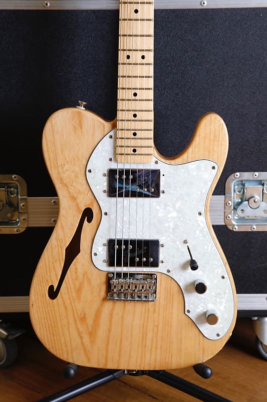 Squier Vintage Modified Telecaster Thinline Natural Pre-Owned | Reverb