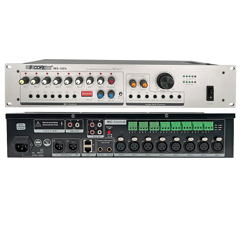 5Core 16 Channel Microphone Preamp Rackmount Mono Mic Line | Reverb