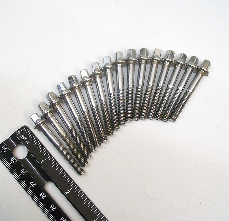16 Vintage Ludwig 2 inch Tension Rods for Drum Blue Olive Era | Reverb