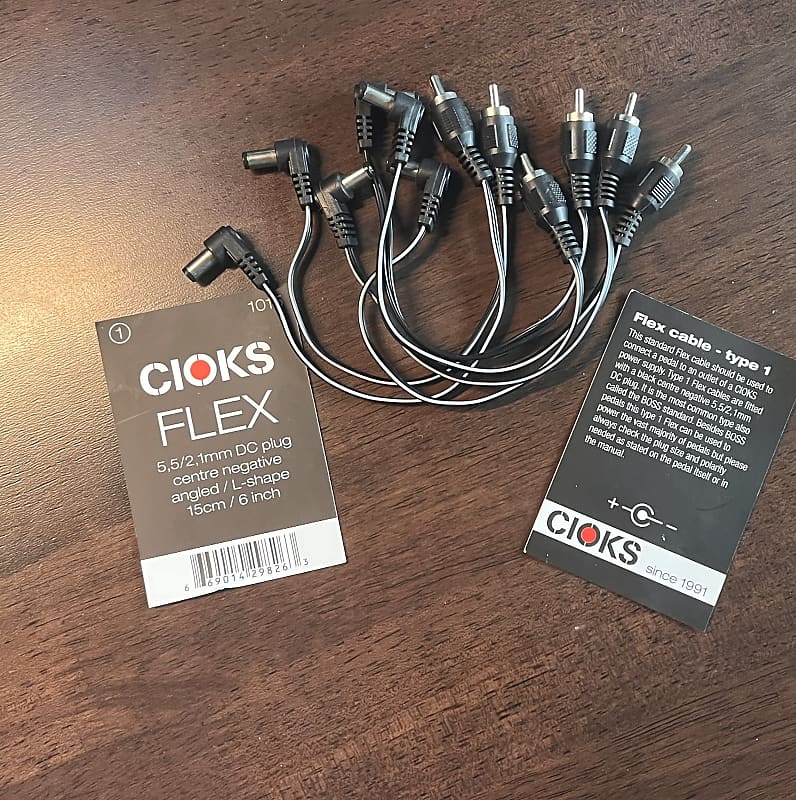 CIOKS Flex Angled Power Cable 6” - 6 pack bundle | Reverb