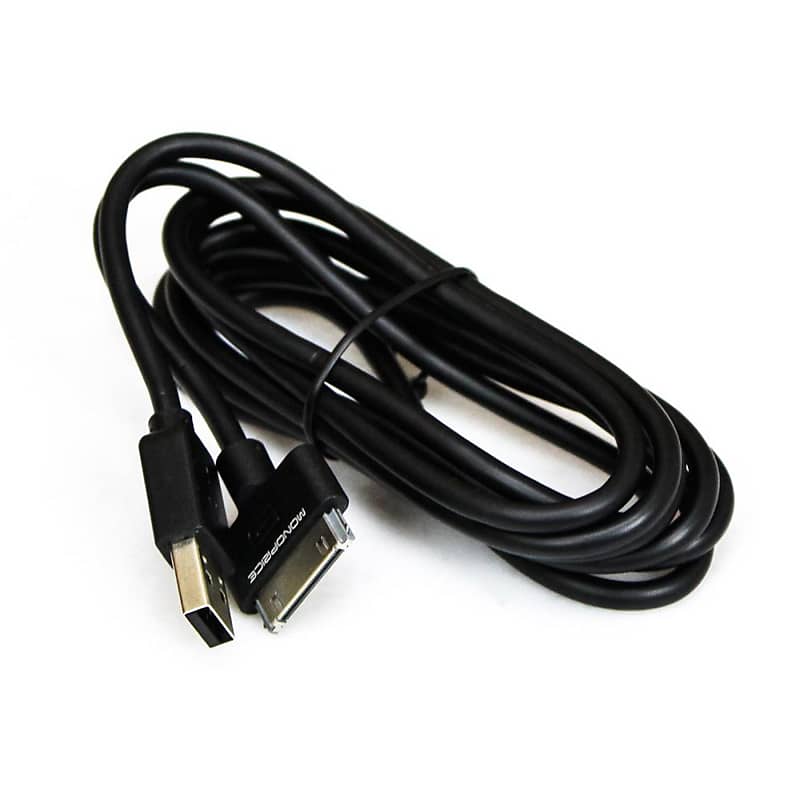 Monoprice Black USB-A to 30-pin Sync Cable, 6-foot 6' 6ft | Reverb