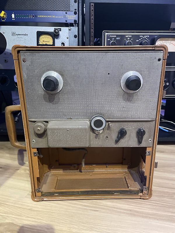 Ampex 602 601 600 tape machine transport and suitcase tape | Reverb