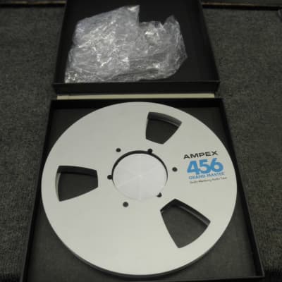 Ampex 456 10″ Empty Metal Reel, 1/2″ Tape, Classic 3 Window | Reverb