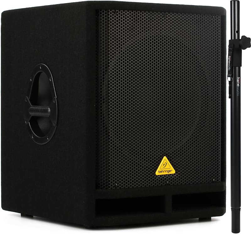 Behringer VQ1500D 500W 15 inch Powered Subwoofer Bundle with | Reverb
