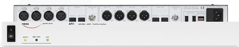 Weiss AFI1 FireWire AES ADAT Interface | Reverb UK