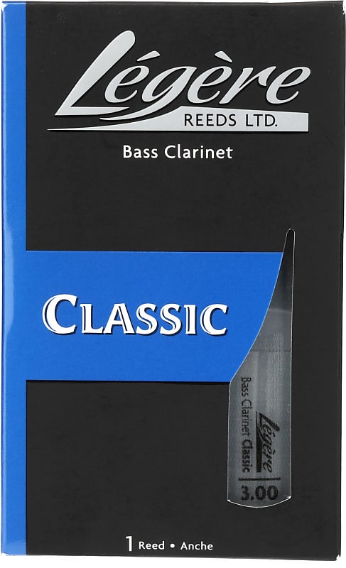 Legere LEBCL3 Classic Bass Clarinet Reed - 3.0 | Reverb