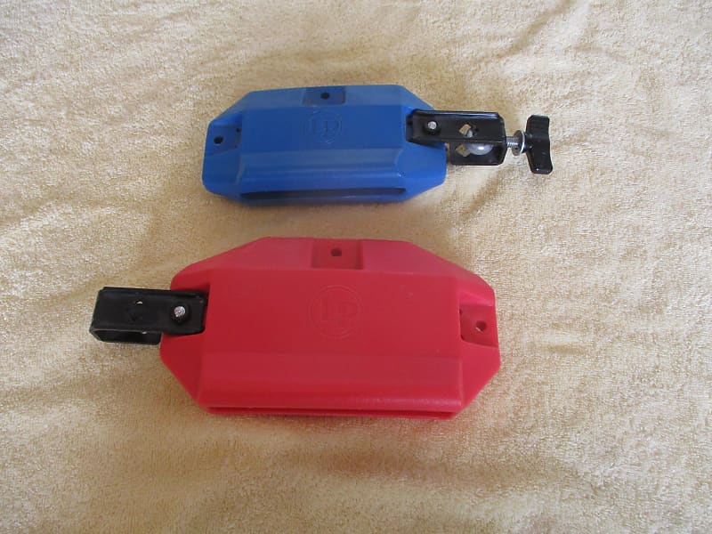 Latin Percussion Large Red and Medium Blue Jam Blocks, | Reverb