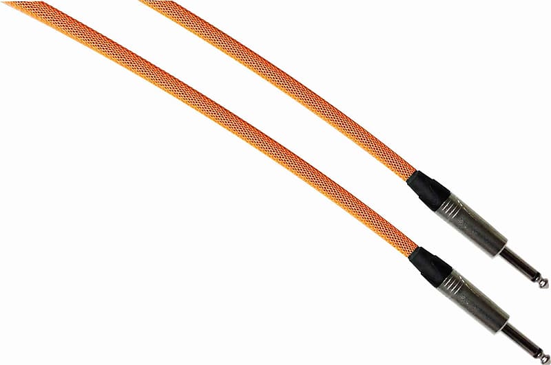 NEON ORANGE Designer Series Guitar Cables - 1/4" Straight to | Reverb